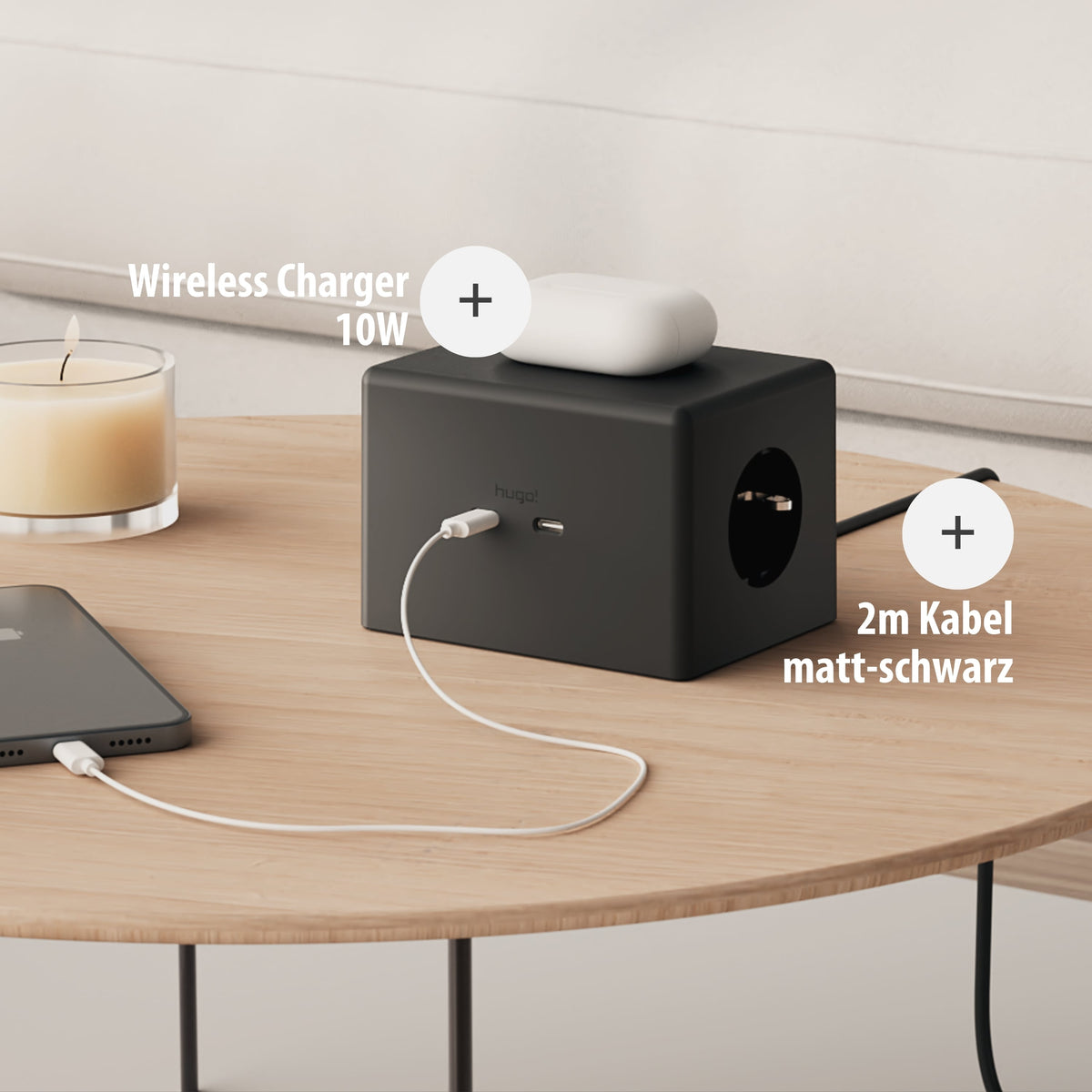 hugo! ONE Steckdosenwürfel